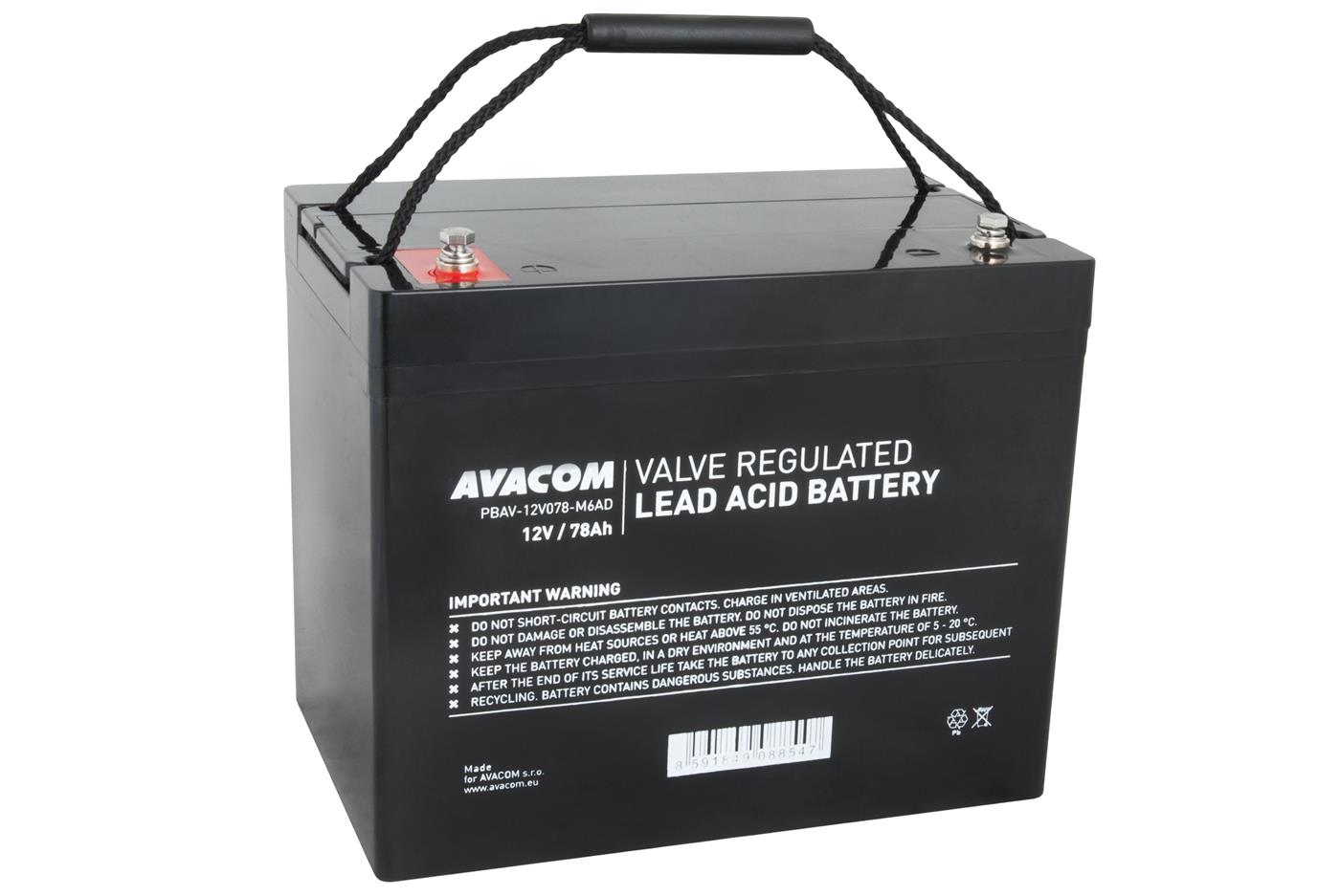 AVACOM baterie 12V 78Ah M6 DeepCycle (PBAV-12V078-M6AD) | Discomp ...