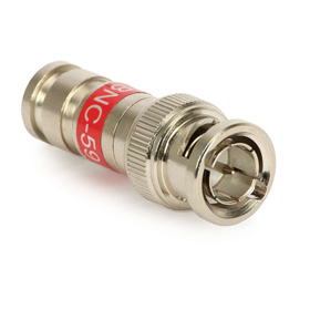 BNC Connector PCT (pin) - Compression for CAMSET (red)/RG-59 | Discomp