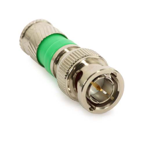 BNC connector Platinum (pin) - Compression for CAMSET/RG-59 ( green ...