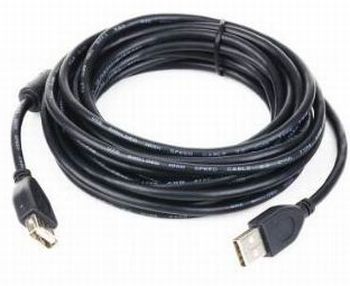 Cable USB 2.0 AA 5 m HQ extension with ferrite core | Discomp