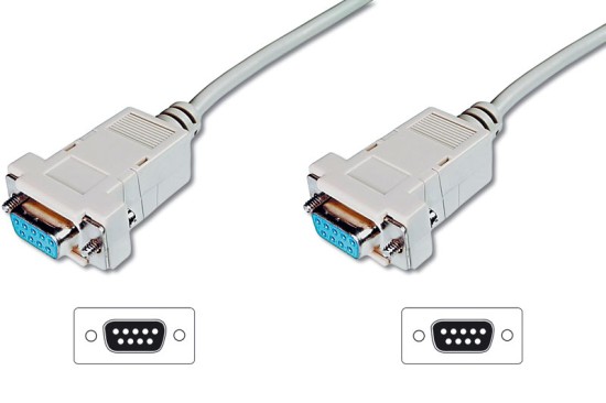 Digitus serial connection cable 3 meters (Null Modem DB9F / DB9F) | Discomp