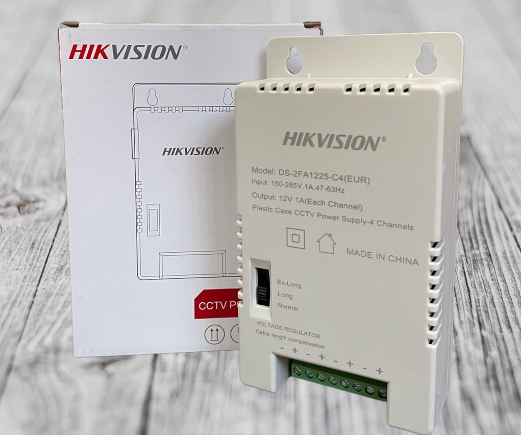 Hikvision DS-2FA1225-C4(EUR) - Switching power supply 12V/4A, 4x output | Discomp - networking ...