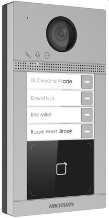 Hikvision DS-KV8413-WME1 - 7" IP villa door station, four-button, 2MP ...