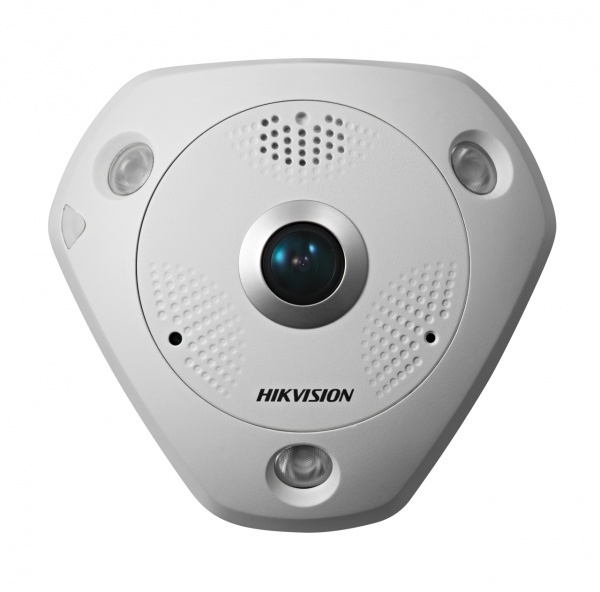 Hikvision IP fisheye camera DS-2CD63C2F-I, 12MP, 4000x3072, 20fps, 15m IR, IRcut, obj. 360°, SD ...