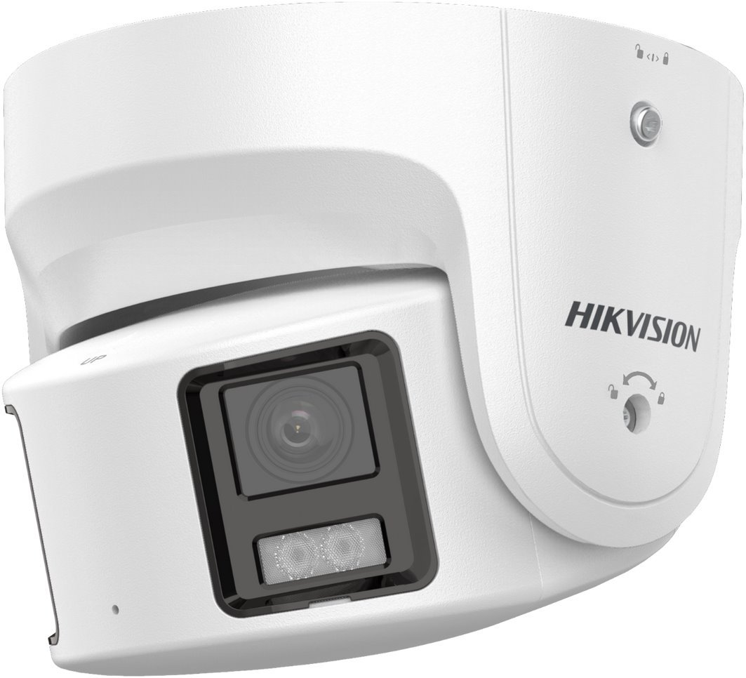 Hikvision IP Panoramatic Turret camera DS-2CD3387G2P-LSU/SL(4mm)(C), 8MP, 2x 4mm, ColorVu | Discomp