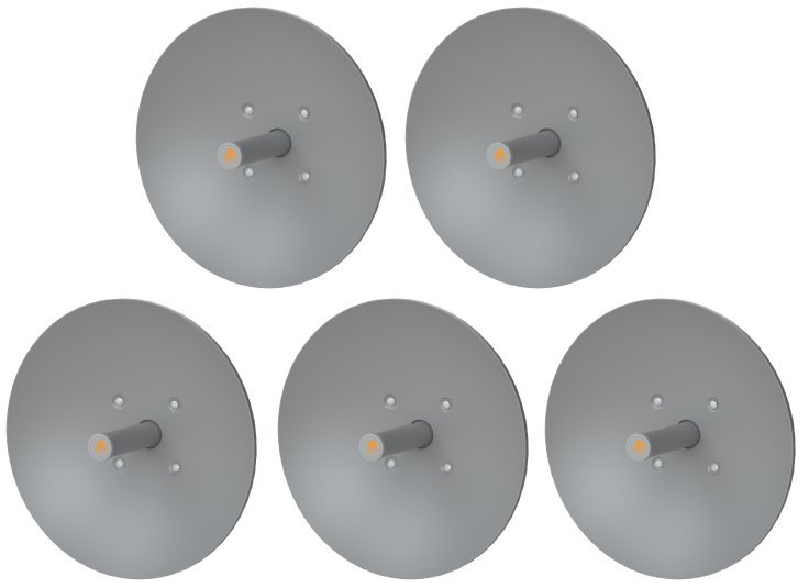 IgniteNet FusionDish, dish antenna 30dBi 5GHz, AC, rocket kit, 2xRSMA ...