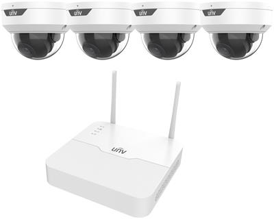 UNV IP WiFi KIT, NVR NVR301-04LS3-W + 4x IP dome camera IPC322LB-AF28WK ...