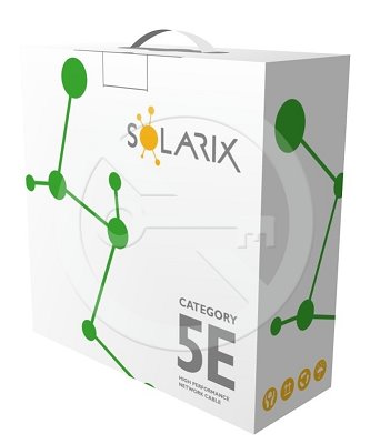 Solarix ethernet cable CAT5E UTP PVC 100m box | Discomp