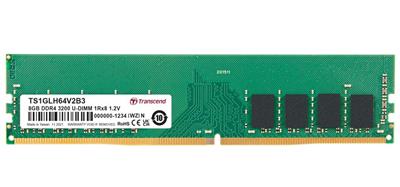 Transcend paměť 8GB DDR4 3200 U-DIMM 1Rx8 1Gx8 CL22 1.2V | Discomp ...