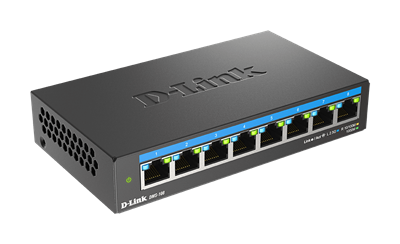 D-Link DMS-108/E 8-port Multi-Gigabit Unmanaged Switch | Discomp - networking solutions
