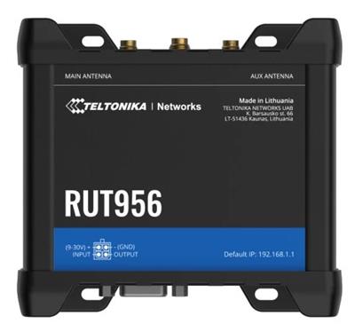 Teltonika RUT956 Industrial 4G/LTE & WiFi Dual SIM Router | Discomp