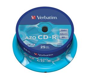 VERBATIM CD-R (25-Pack) Spindle / Crystal / DLP / 52x / 700 megabytes ...