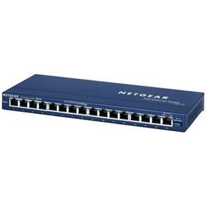 Netgear FS116 Switch, 16 x 10/100 ProSafe switch, external power supply ...