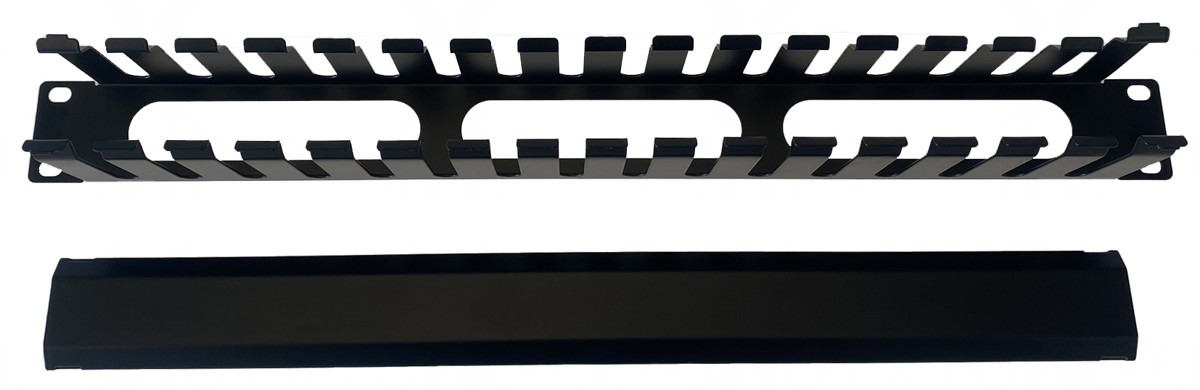 Masterlan cable management panel 1U, 16 spaces, metal | Discomp