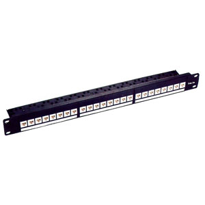 Masterlan Patch panel 19", 24xRJ45, 1U, empty, for Cat5e , Cat6 | Discomp