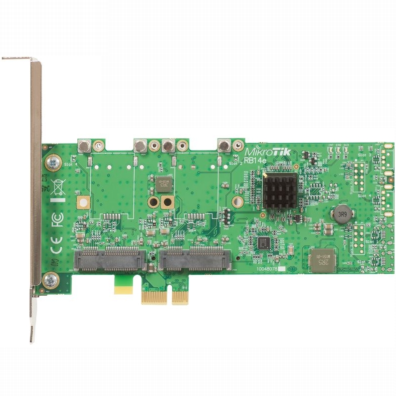 MikroTik RouterBOARD 14e PCI-Express 4x slot miniPCIe-PCIe adapter ...