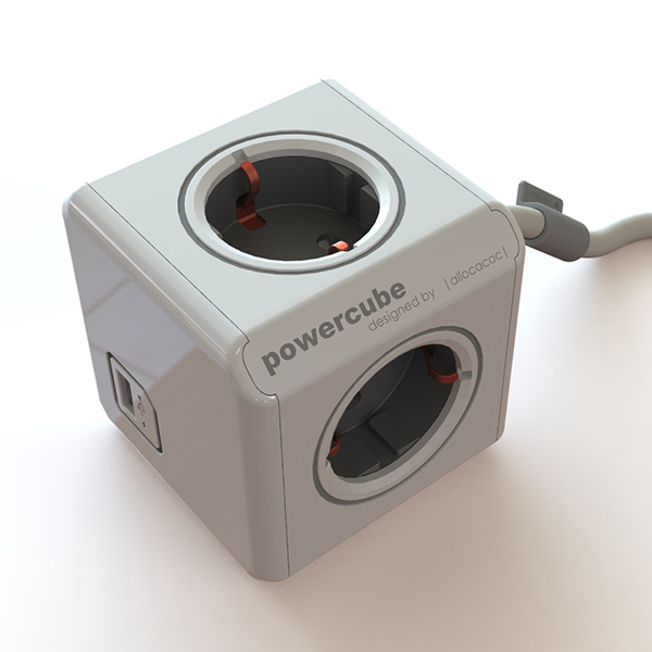 PowerCube Extended USB 2400/FREUPC ( gray ) | Discomp - networking ...