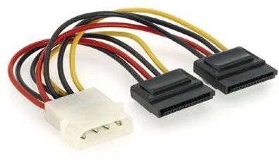 SATA power cable 15 cm to 1 x 5.25 2xSATA MANHATTAN | Discomp
