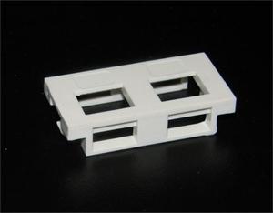 Socket frame modular box for 2 keystone | Discomp