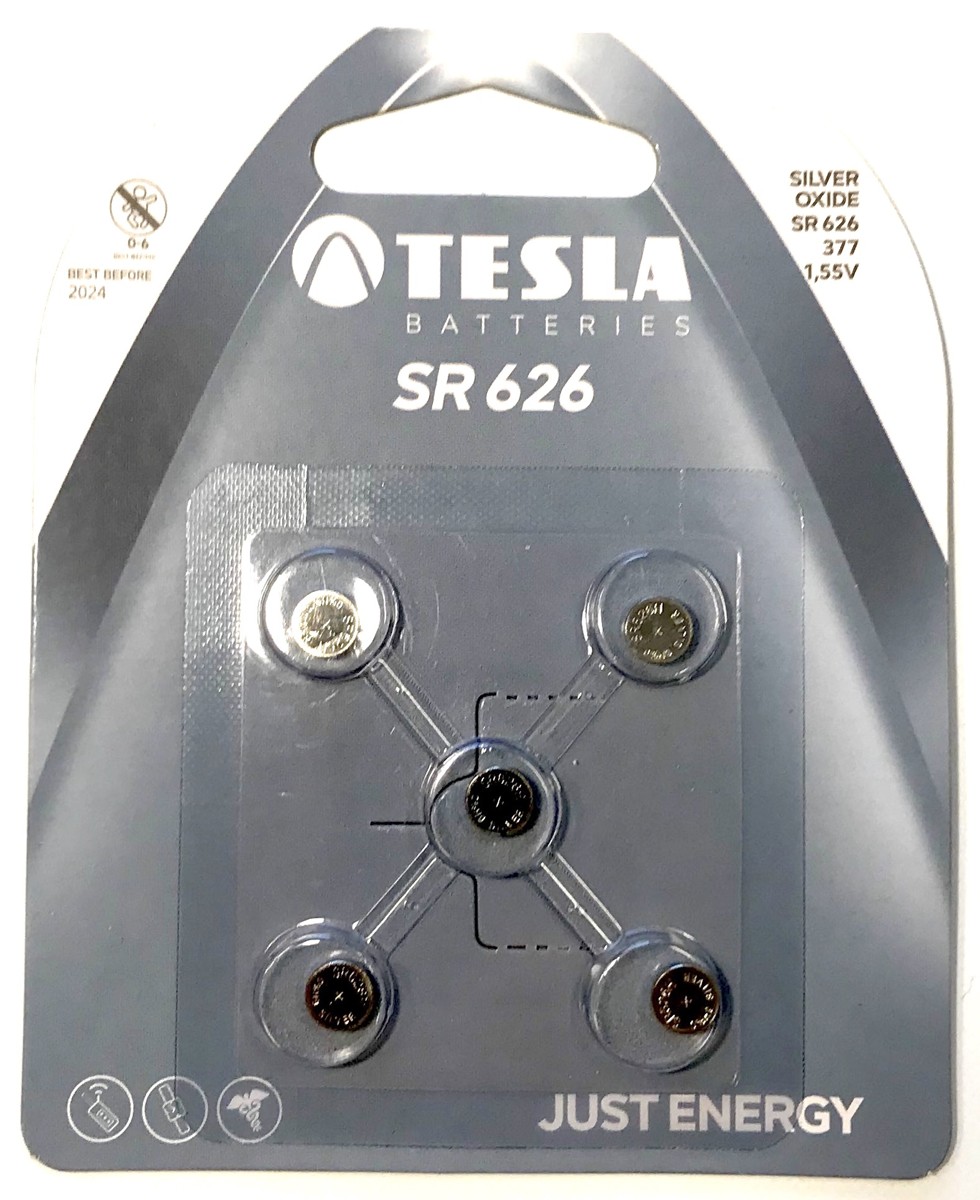 TESLA SR 626 SW Silver Oxide (knoflíková baterie) 5ks | Discomp ...