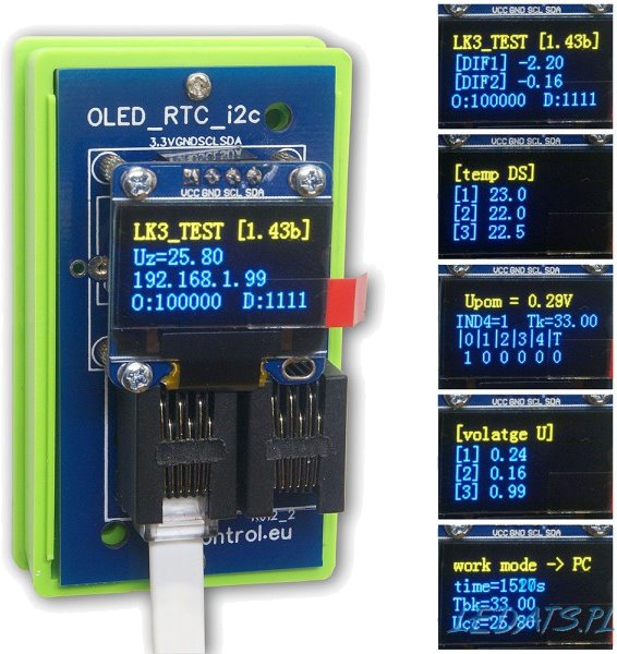 Tinycontrol OLED RTC i2c Expansion modul for Lan Controller v3 | Discomp