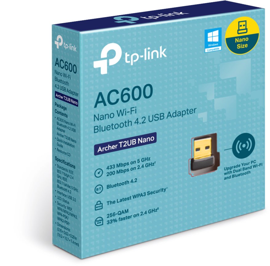 TP-Link Archer T2UB Nano - WiFi a Bluetooth USB adapter | Discomp ...