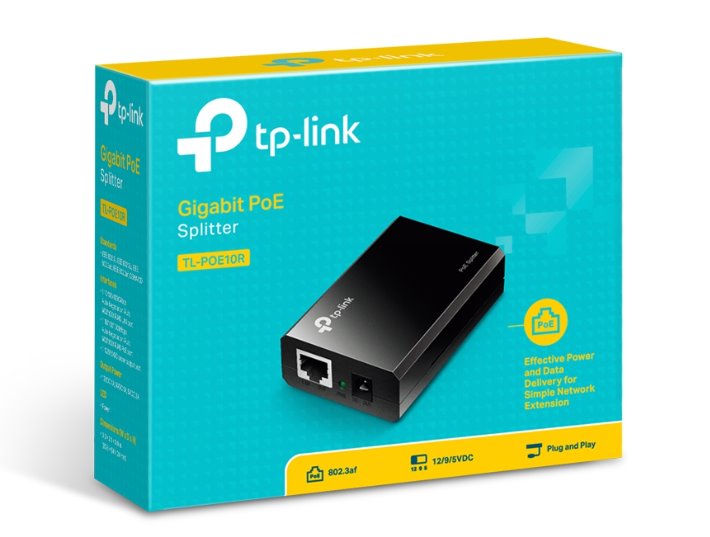 TP-Link POE10R PoE splitter, power 5V, 9V and 12V | Discomp