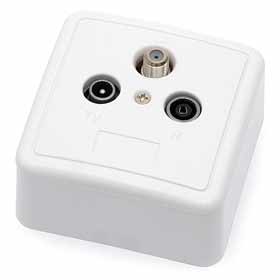 TV / R / SAT socket end | Discomp - networking solutions