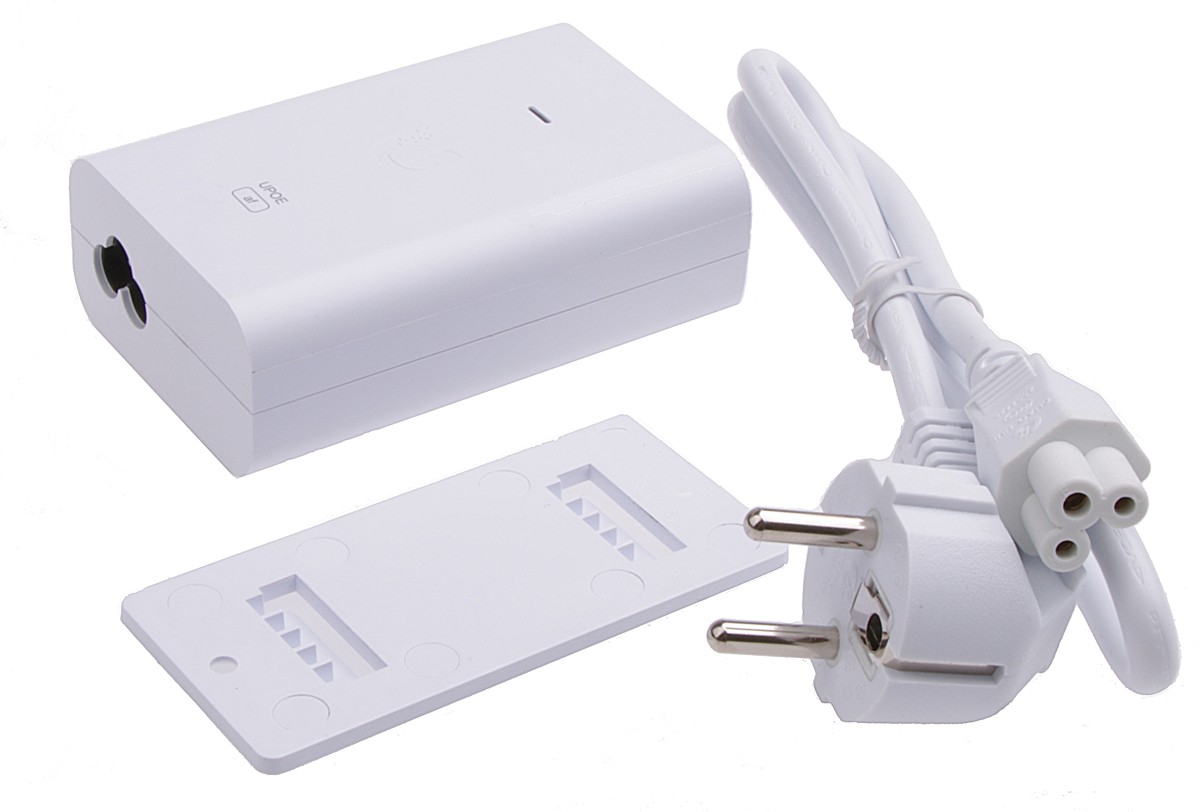 Ubiquiti U-POE-af - Gigabit PoE injector 48V/0.32A (15,4W) - white ...