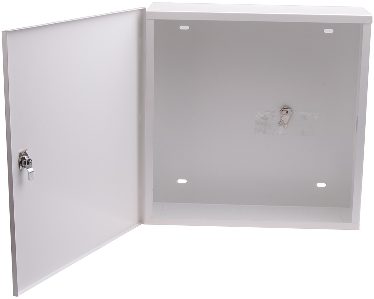 Wall Box 400x400x140, metal, lockable, | Discomp - networking solutions